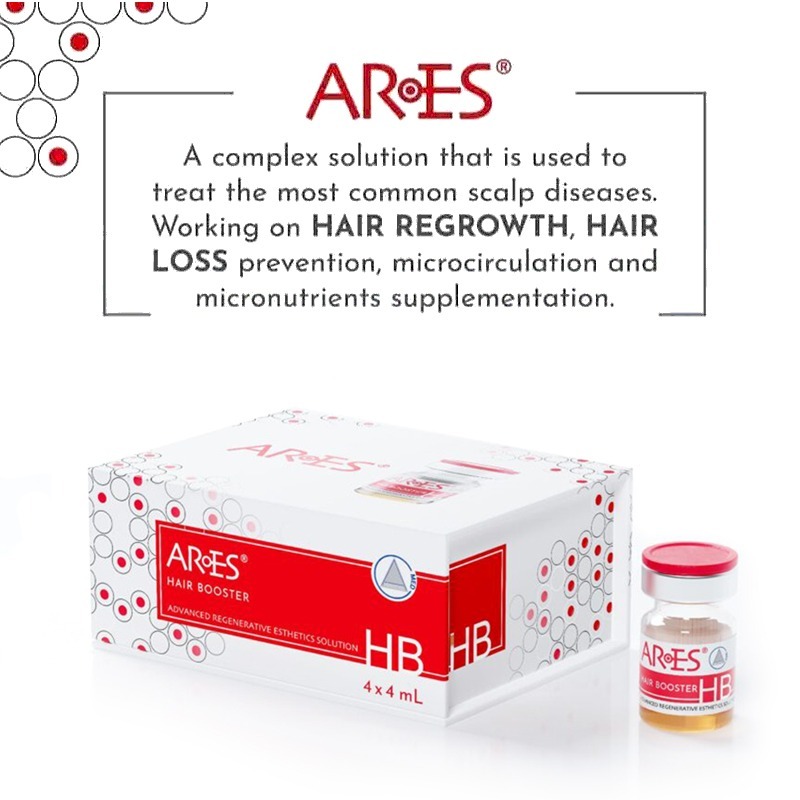 Ares HB - Hair Booster (4x4ml) Mesotherapy - AestheticsRX Pharma