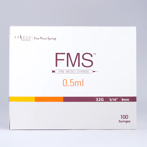 FMS Insulin Micro Needle & Syringe 32G 0.5ml - AestheticsRX Pharma
